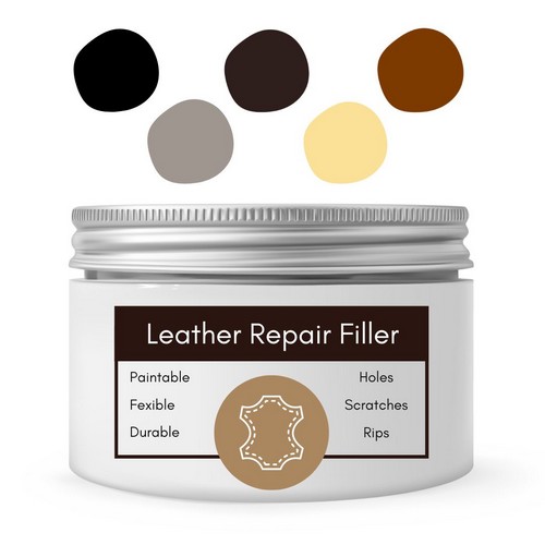 Professional Leather Filler Paste - For rips, holes, scuffs, cracks